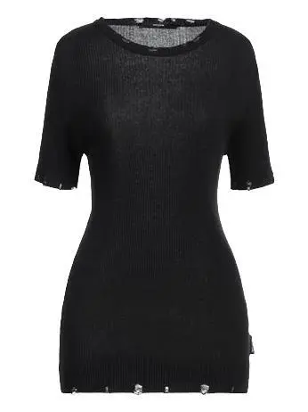 TAKESHY KUROSAWA Knitted Short Sleeve Top - Black