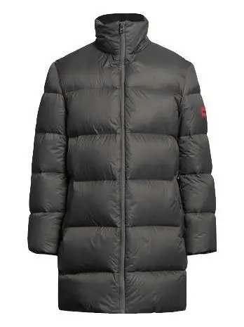 Hugo Quilted Puffer Down Coat - Grey