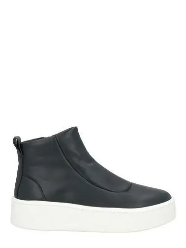JIL SANDER Leather Ankle Boots - Black