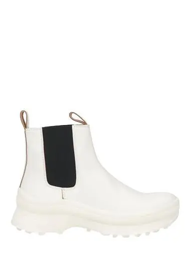 JIL SANDER Ankle Boots Leather - Cream