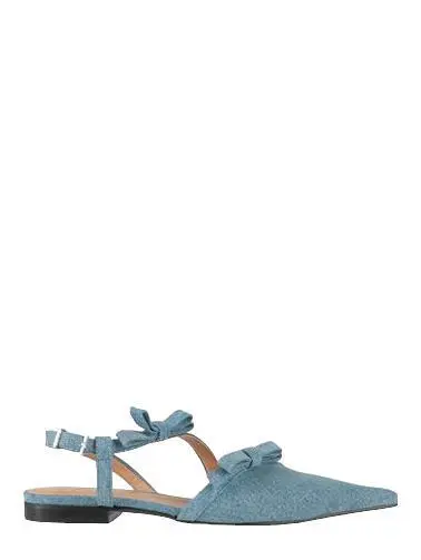 GANNI Slingback Ballet Flats - Blue