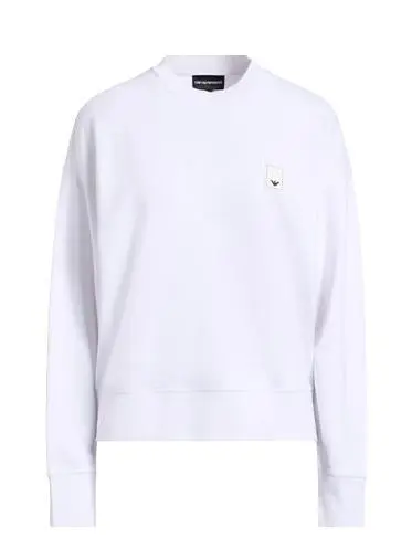 Emporio Armani Sweatshirt In Viscose, Polyester, And Elastane - White