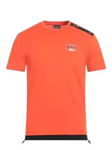 EA7 T-shirt Size Cotton - Orange
