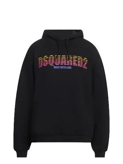 Dsquared2 Cotton Sweatshirt With Print - Black