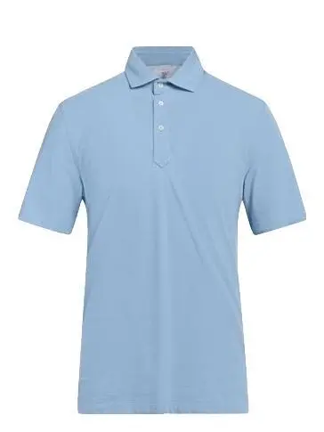 Brunello Cucinelli Polo Shirt Sky Size Cotton - Blue