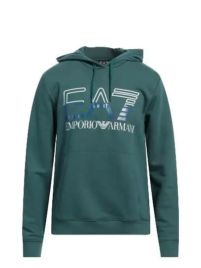 Emporio Armani Cotton-blend French Terry Sweatshirt - Green