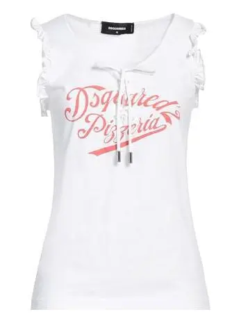 Dsquared2 Cotton Jersey Top - White