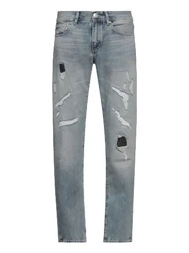 Armani Exchange Tapered Distressed Jeans - Blue