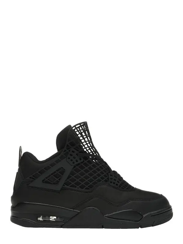 JORDAN 4 Retro Net Sneakers - Black/metallic Silver