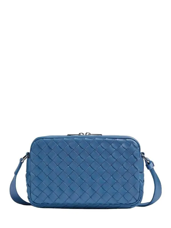 Bottega Veneta Intrecciato Leather Crossbody - Surf