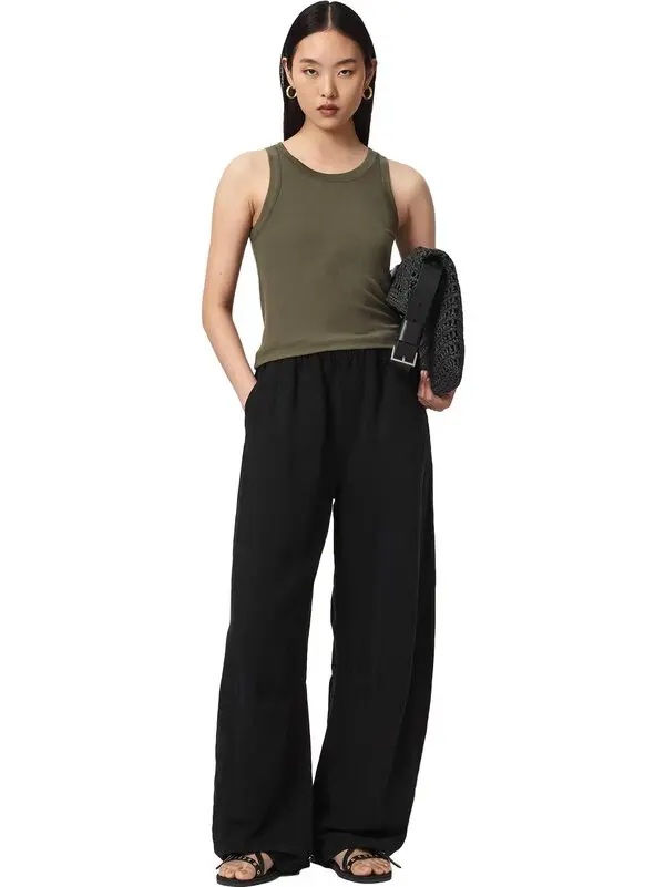 ALLSAINTS Rina Crew Neck Sleeveless Tank - Green