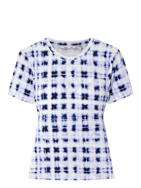 Proenza Schouler White Label Parson Tie-dyed T-shirt - Blue