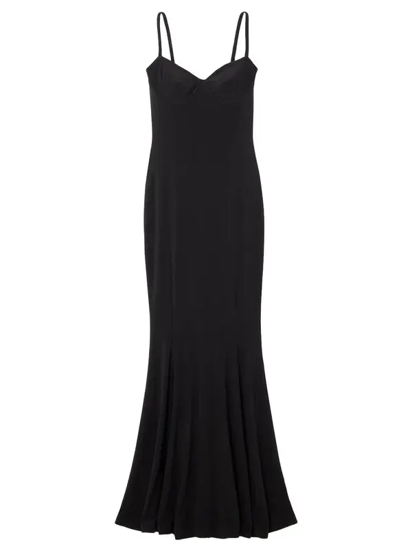Norma Kamali Stretch-jersey Maxi Dress - Black
