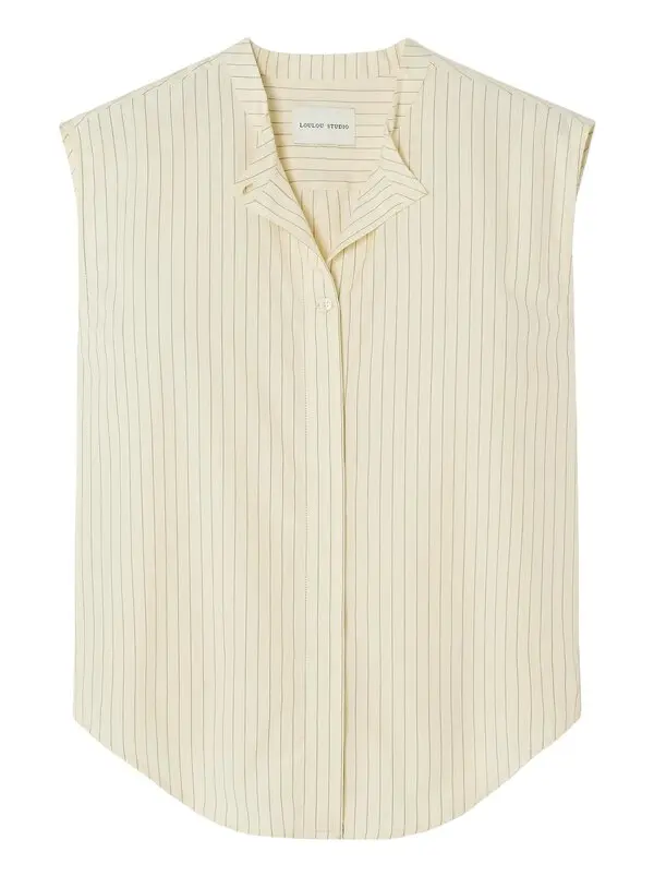 Loulou De Saison Hale Striped Cotton-poplin Shirt - Ivory