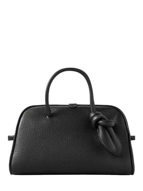 Jacquemus The Turismo Small Textured-leather Tote - Black