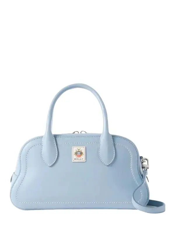 Bally Unda Appliquéd Leather Tote - Blue