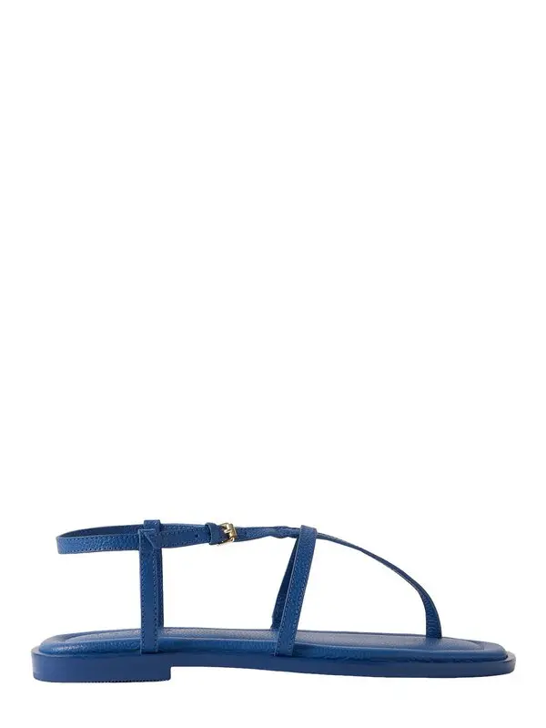 A.emery Remly Textured-leather Sandals - Blue