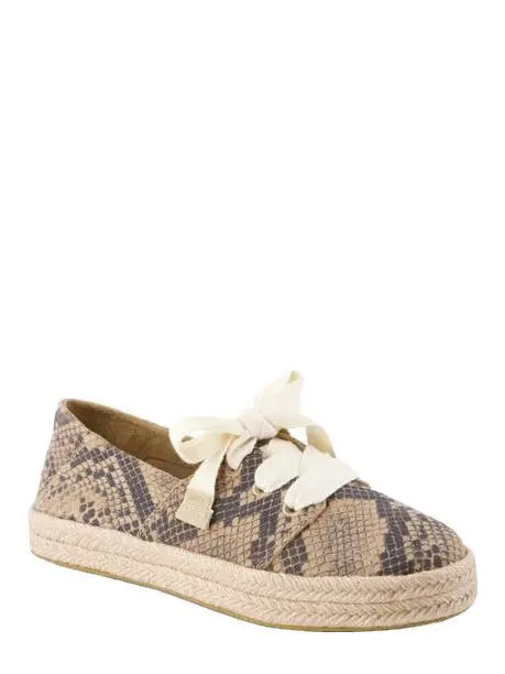 Toms Carolina Lace-up Espadrille Sneaker - Medium Beige