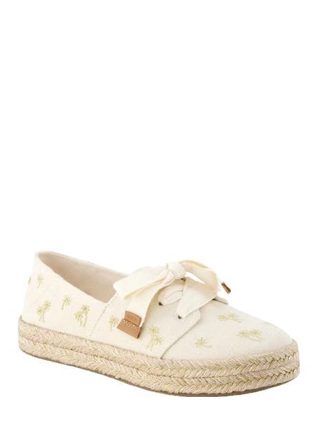Toms Carolina Lace-up Espadrille Sneaker - Natural