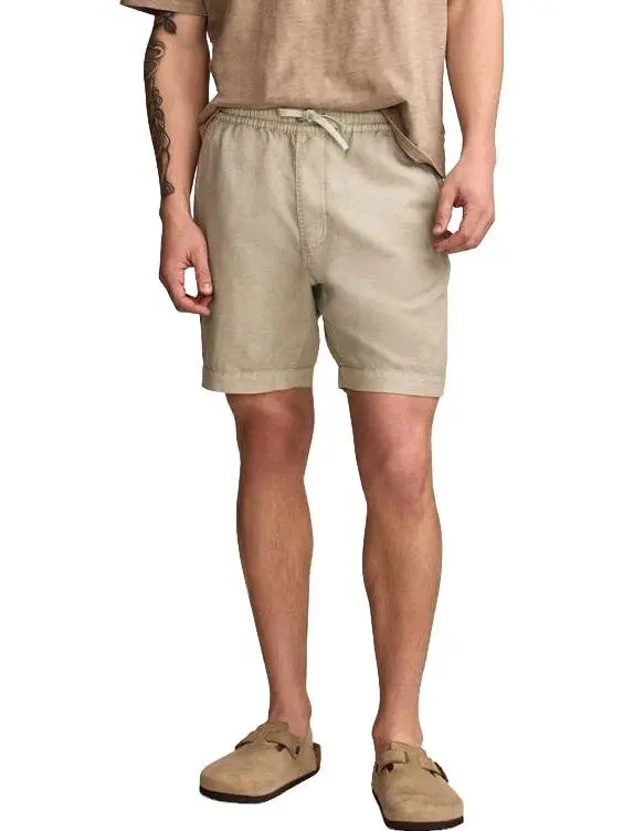 Lucky Brand 7-inch Linen-cotton Blend Shorts - Twill