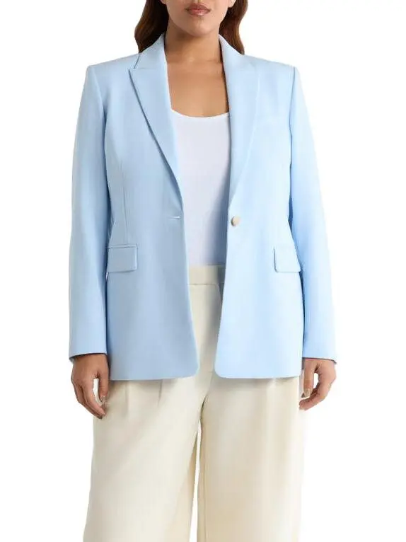 Nordstrom Ingrid Classic Fit Blazer - Blue Floaty