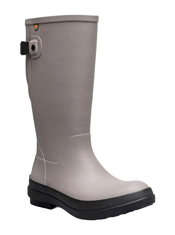 Bogs Amanda Ii Tall Waterproof Rain Boots - Taupe Grey