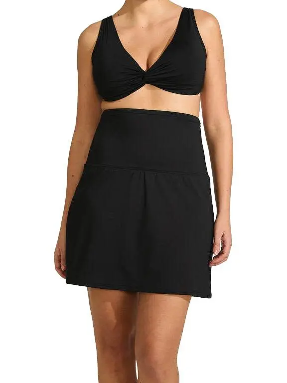 LANDS' END Ultra High Waisted Swim Skirt - Black
