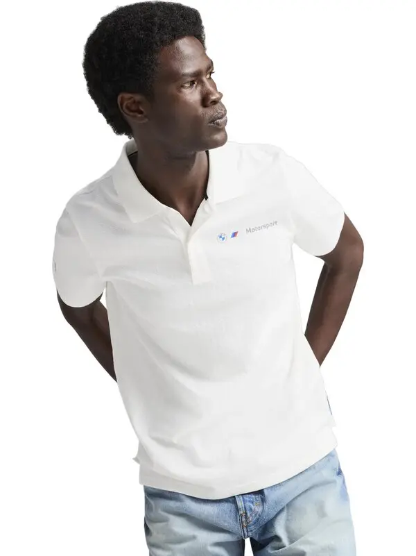 PUMA Bmw Motorsport Jacquard Polo Shirt - White
