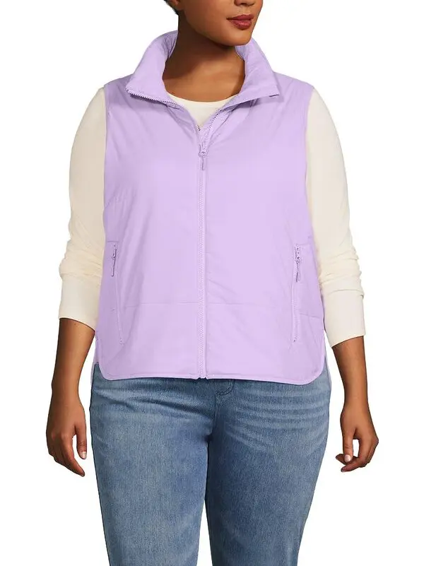 LANDS' END Wanderfree Insulated Vest - Lilac Petal