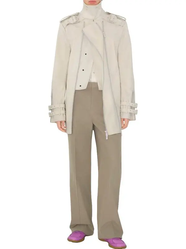 Burberry Silk Tailored Trousers - Crater