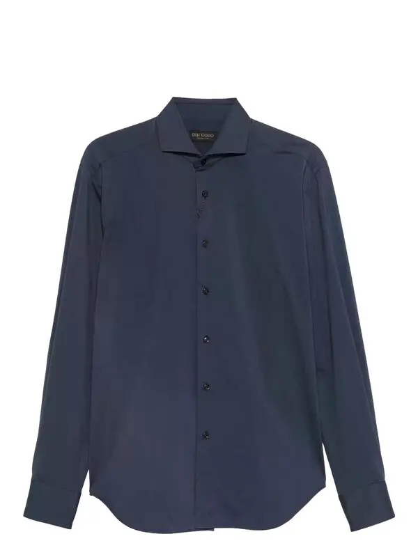 DELL'OGLIO Cutaway-collar Shirt - Blue