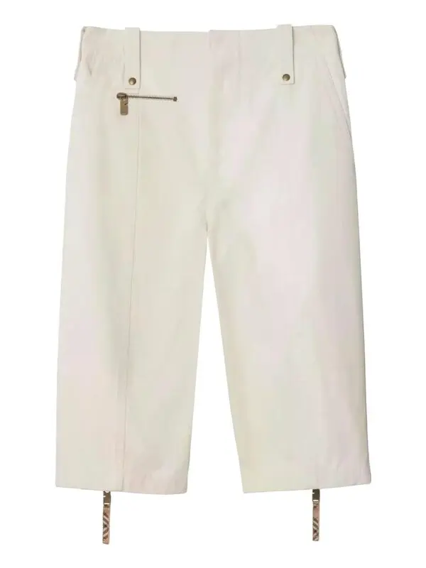 Burberry Cotton Trousers - White
