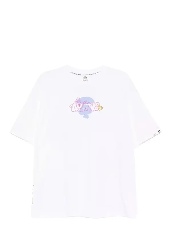 A BATHING APE Aape * Logo-print T-shirt - White