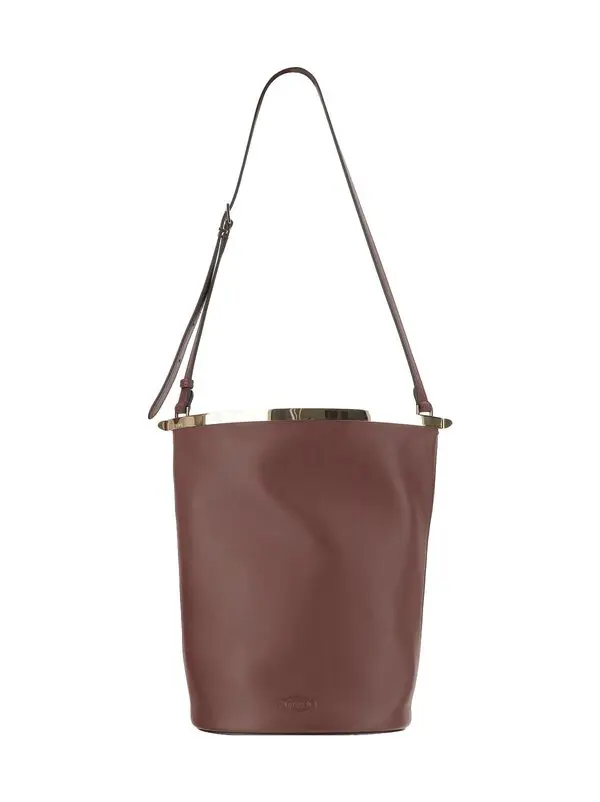 TOD'S Leather Bucket Bag - Brown