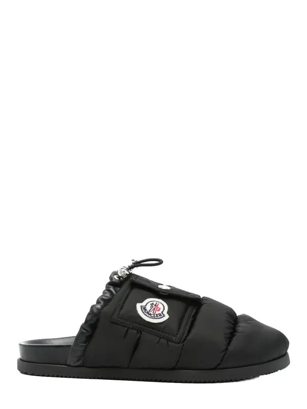 Moncler Padded Slippers - Black