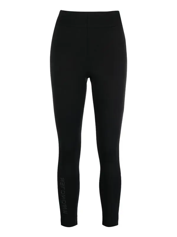 Moncler Zipped Leggings - Black