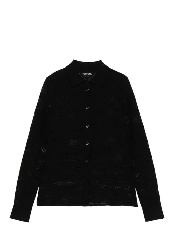 TOM FORD Cotton And Silk Shirt - Black