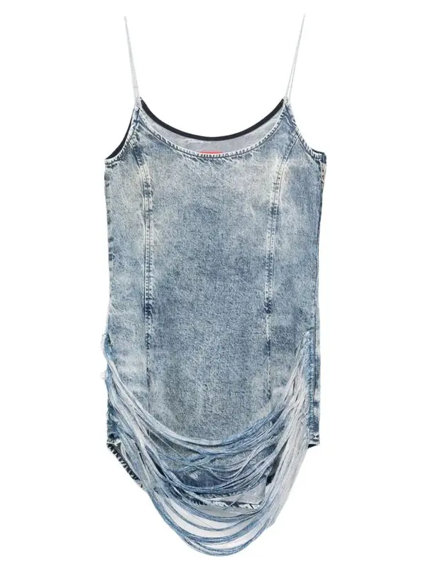 Diesel Denim Mini Dress - Clear Blue