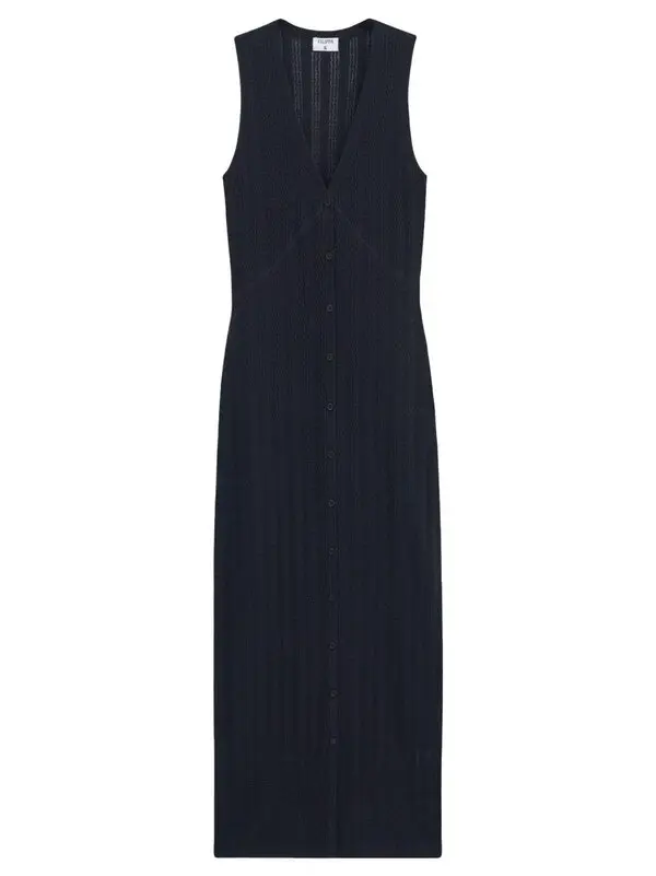 Filippa K Organic Cotton Long Dress - Black