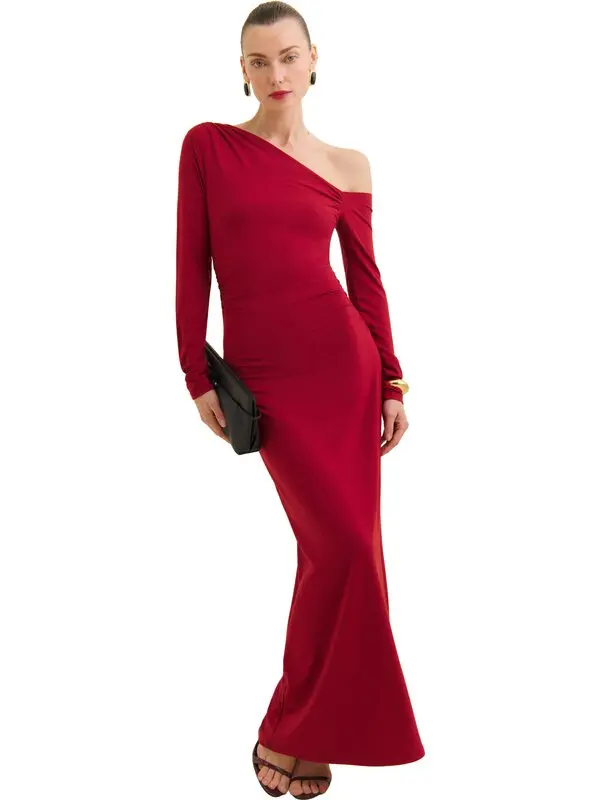 REFORMATION Ayden Knit Dress - Red