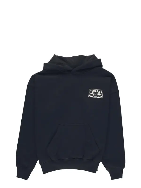 PURPLE BRAND Heavyweight Fleece Hoodie - Black