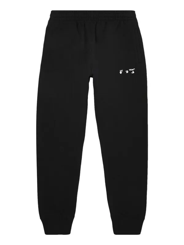 Off-White Logo Short Cuff Sweatpant - Black
