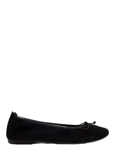 MENINA STEP Sofia Elastic Ballerina Flat - Black