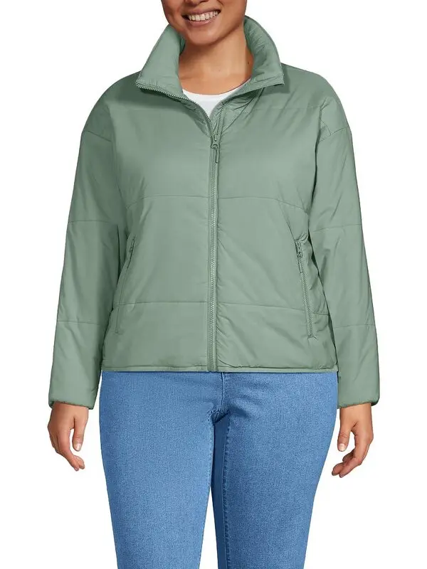 LANDS' END Wanderfree Insulated Jacket - Lily Pad Green