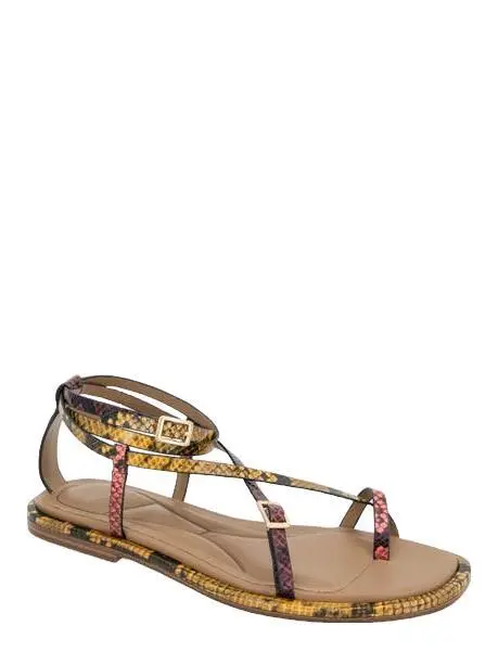 KENNETH COLE Paros Ankle Strap Sandals - Multi Post Snake