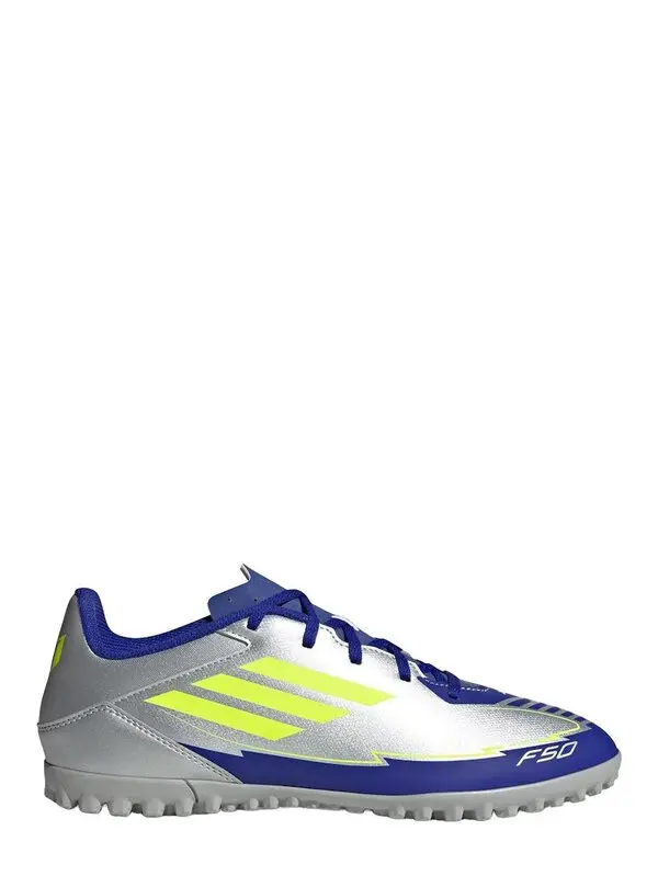 Adidas F50 Club Tf Messi Player Pack 1 - Silver Metallic/solar Yellow/lucid Blue