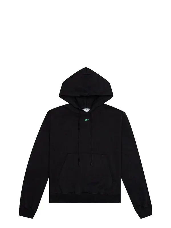 Off-White Alien Mush Boxy Hoodie - Black/green