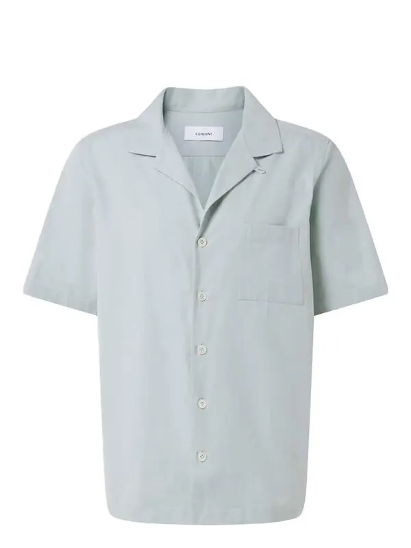 LARDINI Cotton Bowling Shirt - Green