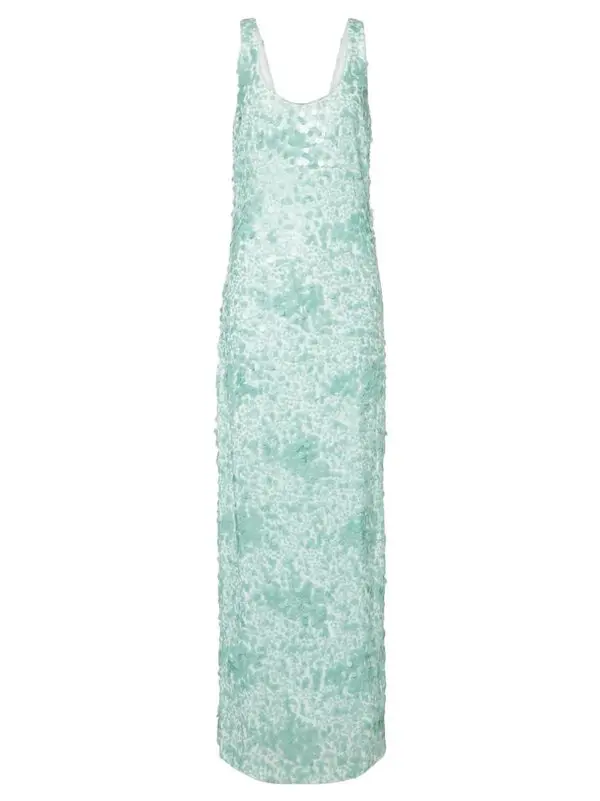 Simkhai Bex Sequined Maxi Dress - Blue