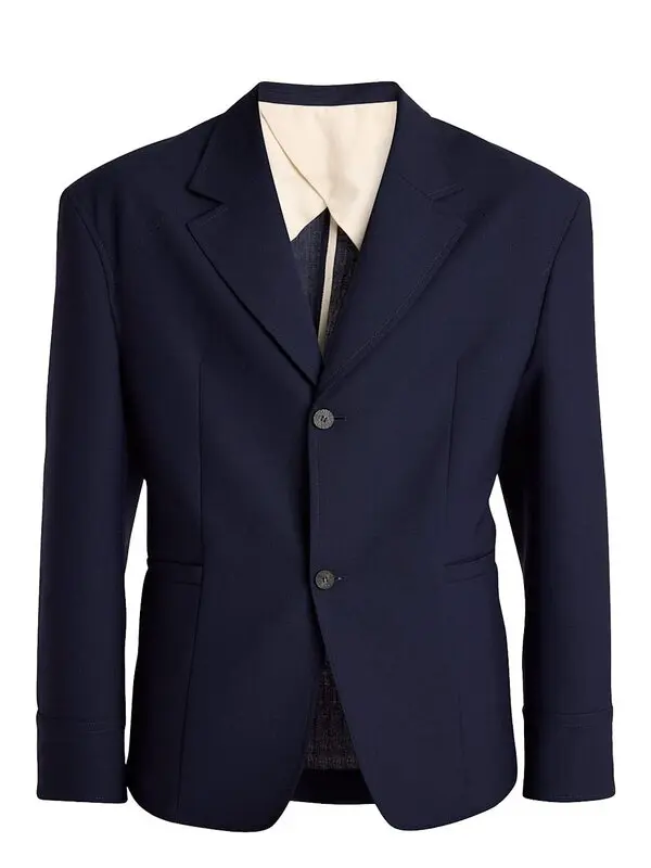 Jacquemus Wool Canvas Sport Coat - Navy